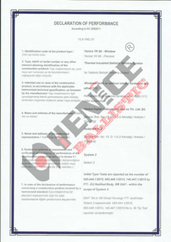 DECLARATION OF PERFORMANCE 2